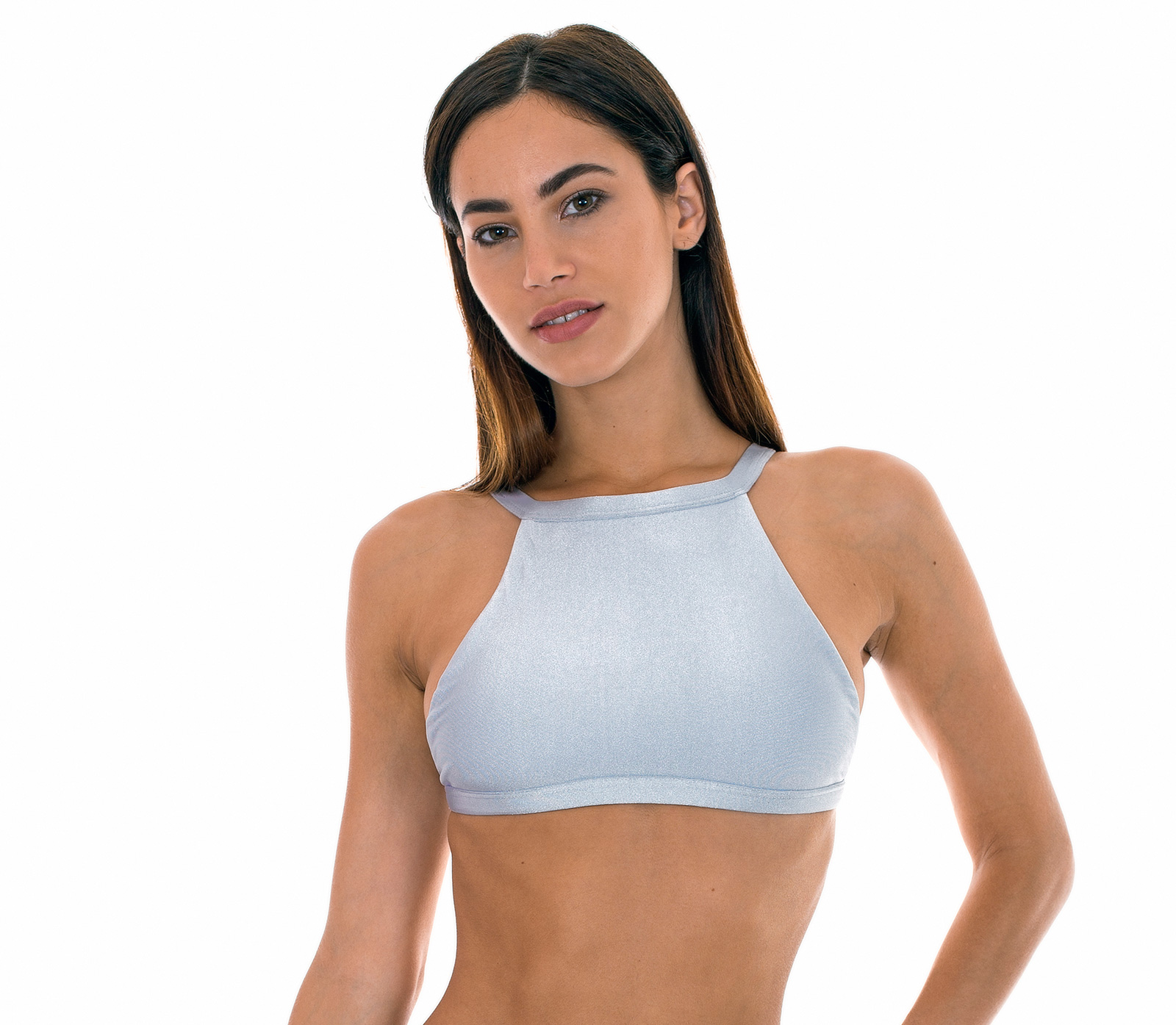 Rio De Sol Cropped Sport Prat Soutien Silver Cropped Até 30 Dias Para